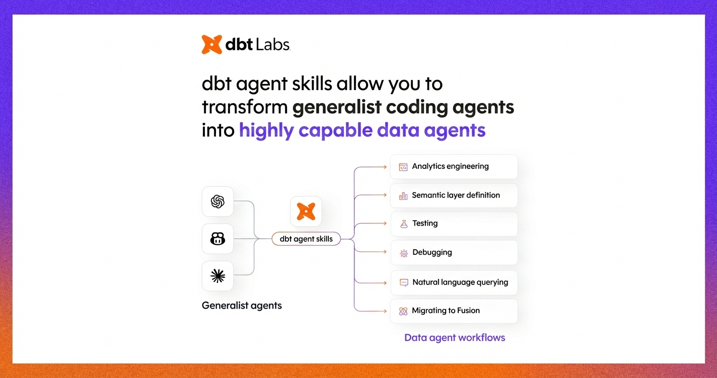 Make your AI better at data work with dbt's agent skills | dbt Developer Blog