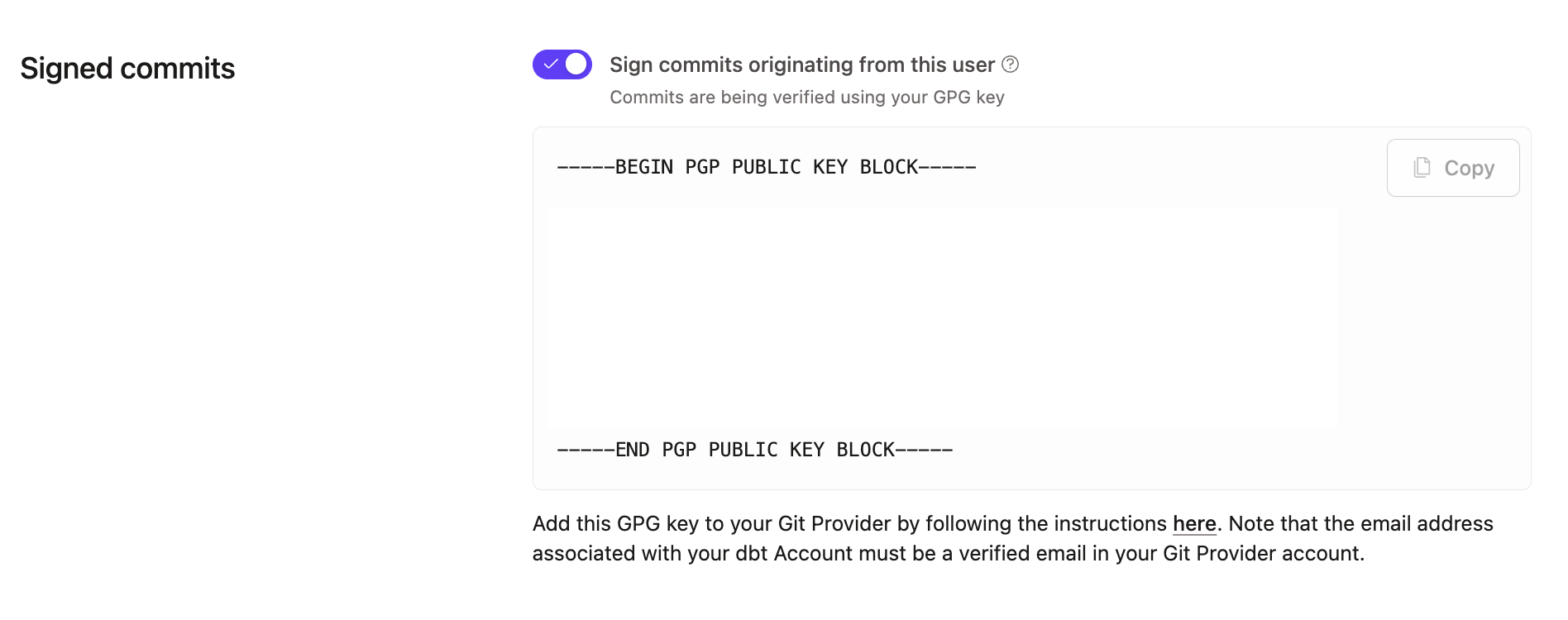 Git Commit Signing Dbt Developer Hub