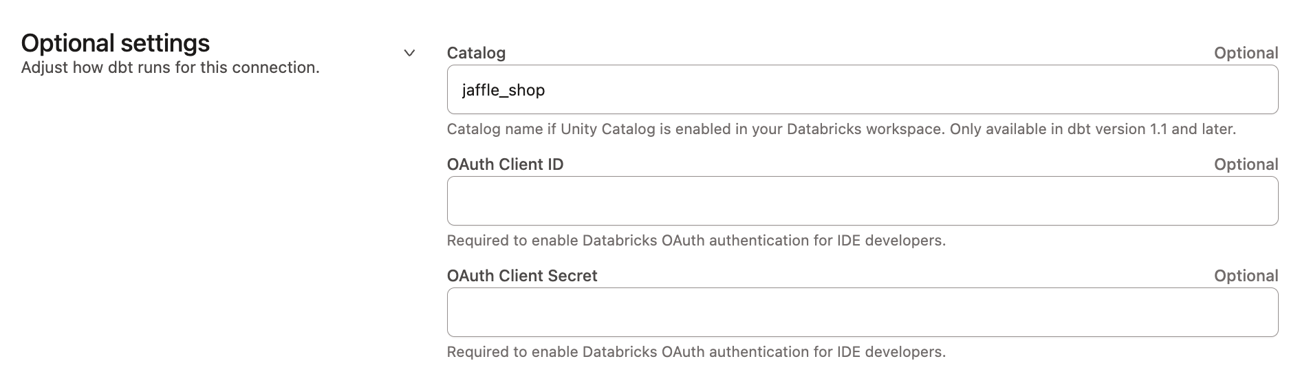 Set Up Databricks Oauth Dbt Developer Hub 1935